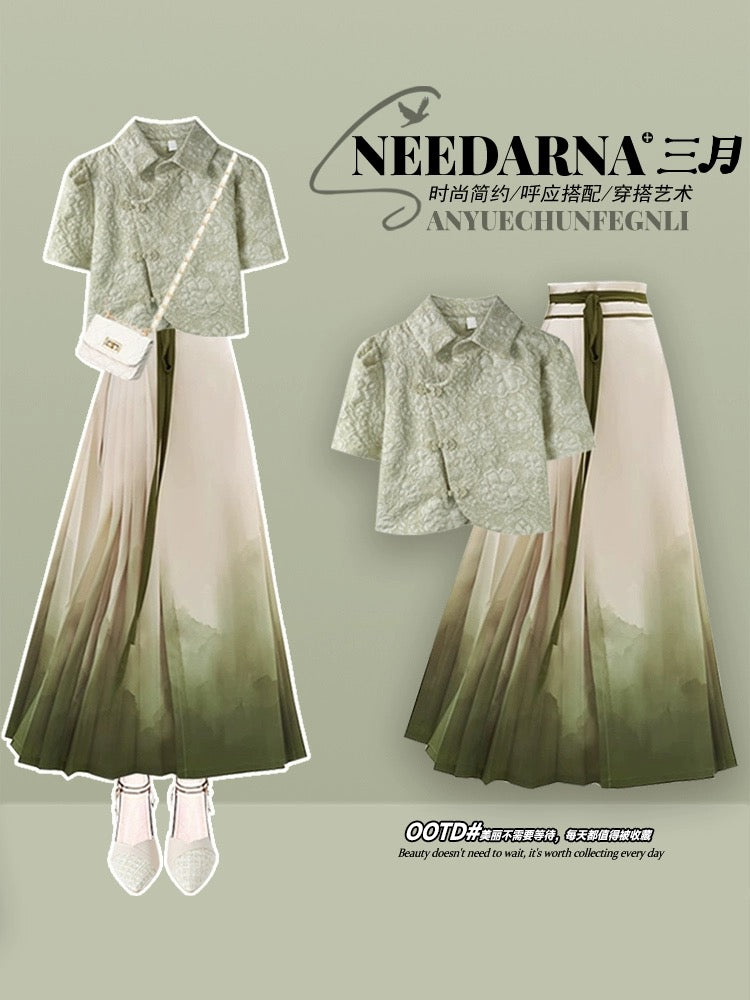 Mint Mambo style mint green spring dress for women 2024 new style all ...