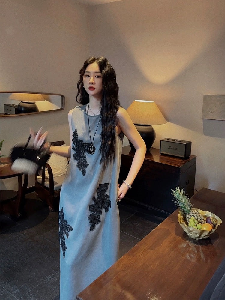 Sanji Heihua new Chinese style high-end dress women's summer 2024 new ...