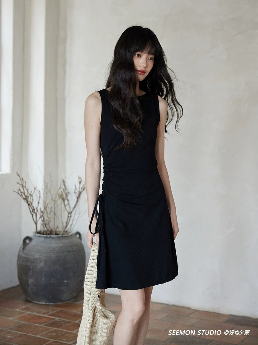 Ximeng 2025 new summer temperament skirt small high-end waist slimming ...
