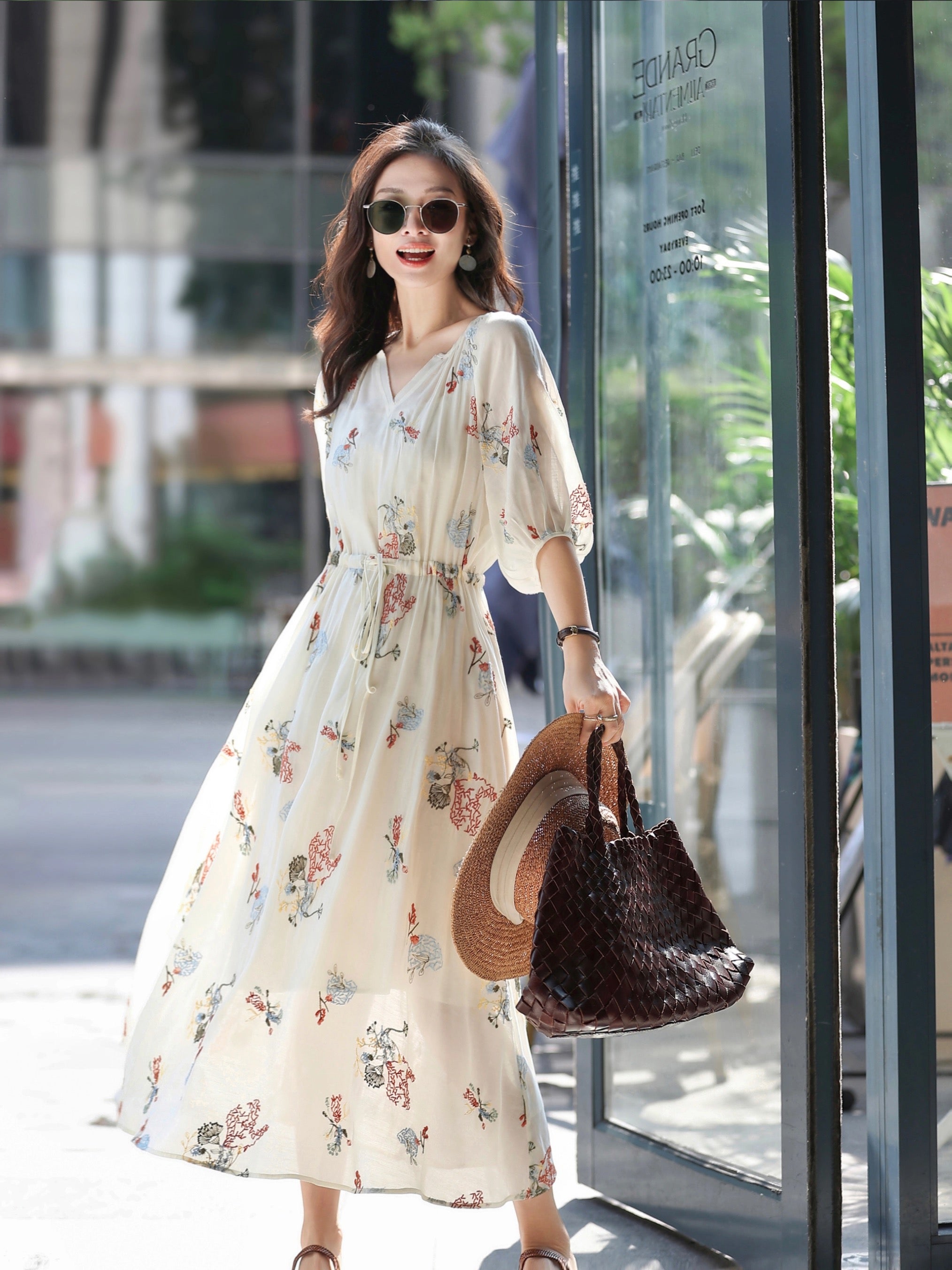 Pumpkin Valley Aglaia Rose Heavy Embroidery|Dandelion Dress Summer 202 ...