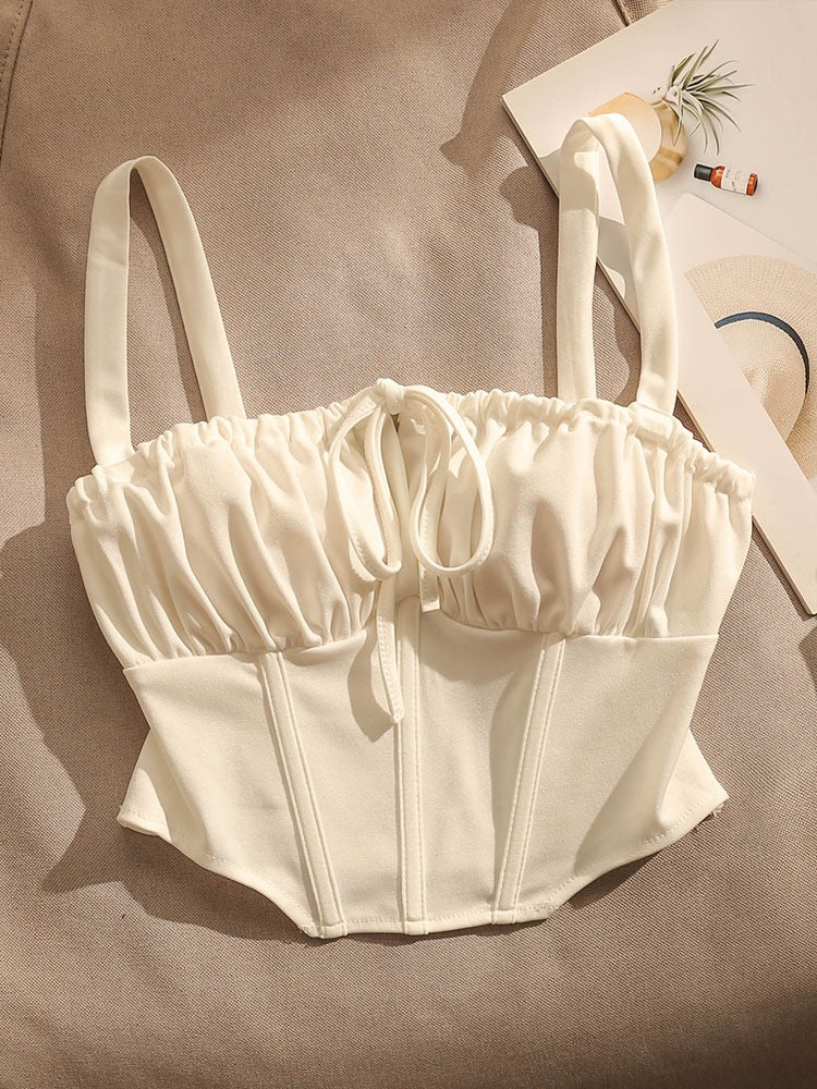 Fishbone Camisole Women's Inner Wear Sexy Outer Wear Bandage Butterfly ...